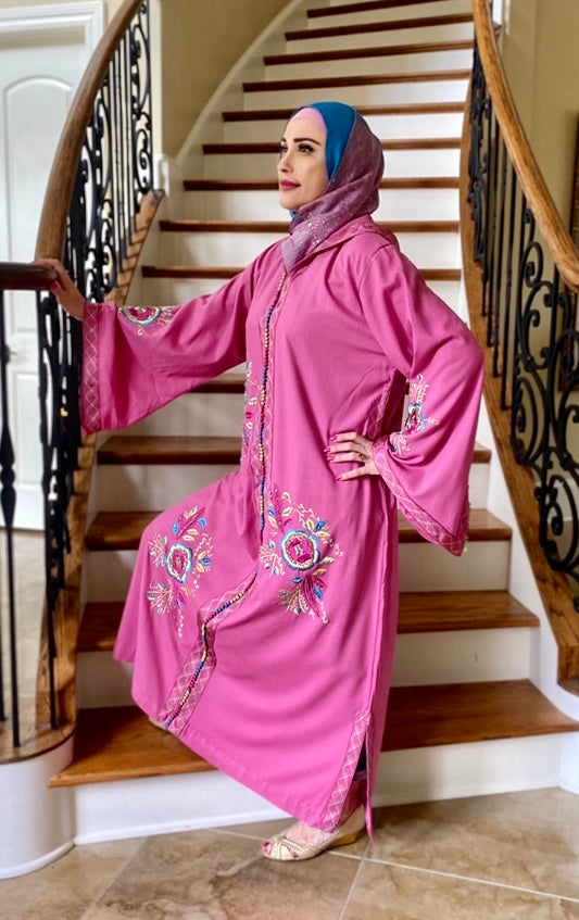 Minal Morrocon Abaya With Hood – Hijabs USA