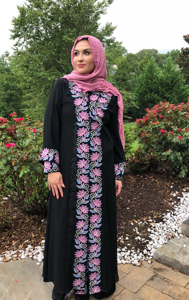 Maya Abaya(black/pink) – Hijabs USA