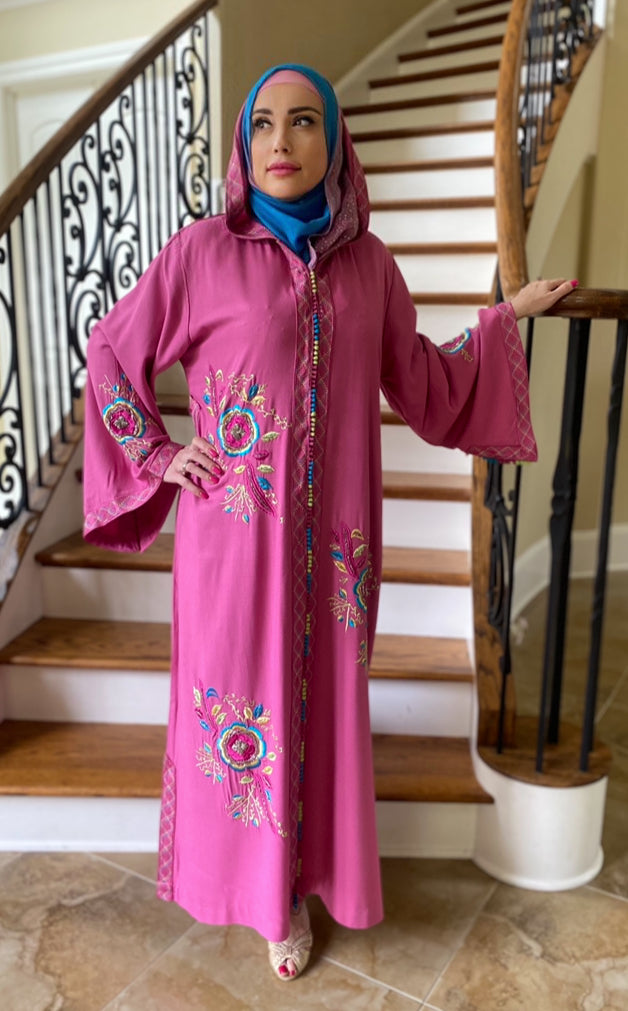 Minal Morrocon Abaya With Hood – Hijabs USA